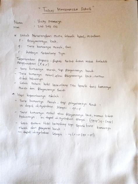 Tugas Matematika Diskrit 1 Pdf