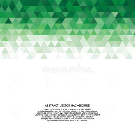 Green Abstract Triangle Background Polygonal Style Eps 10 Stock Vector Illustration Of