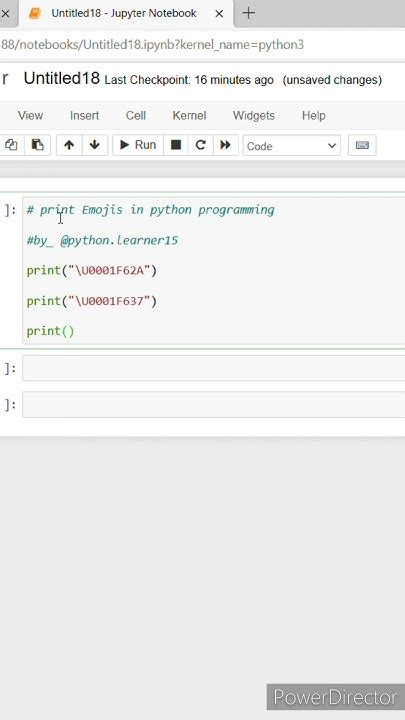 Youtube Create Emojis In Python Programmer Youtuber Shorts Python Short Pythonlearner15