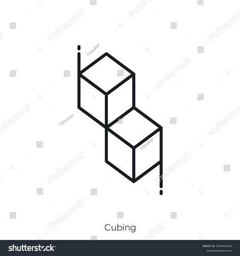 Cubing Icon Outline Style Icon Design Stock Vector Royalty Free