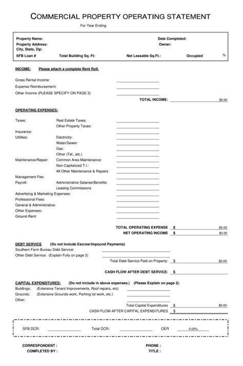 30 Free Operating Statement Example And Templates Pdf Excel