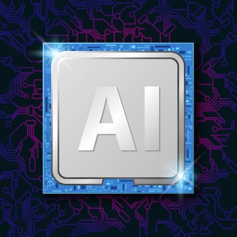 Premium Vector Artificial Intelligence AI On CPU Chip Electronic