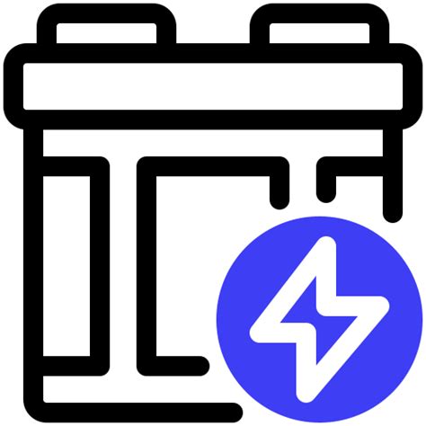 자동차 배터리 무료 전자개 아이콘