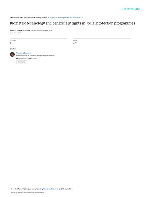 Biometric Identity Pdf Identity Document Biometrics