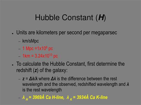 PPT Measuring The Hubble Constant PowerPoint Presentation Free Download ID 3196034