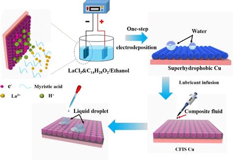 Schematic Diagram Of Preparing Compositing Fluid Infused Surface The Download Scientific