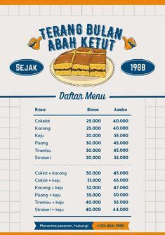 Template Canva Desain Daftar Menu Terang Bulan Menu Templates Quick