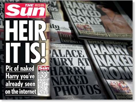 Murdoch S Sun Publishes Naked Harry Photos More Could Emerge Society