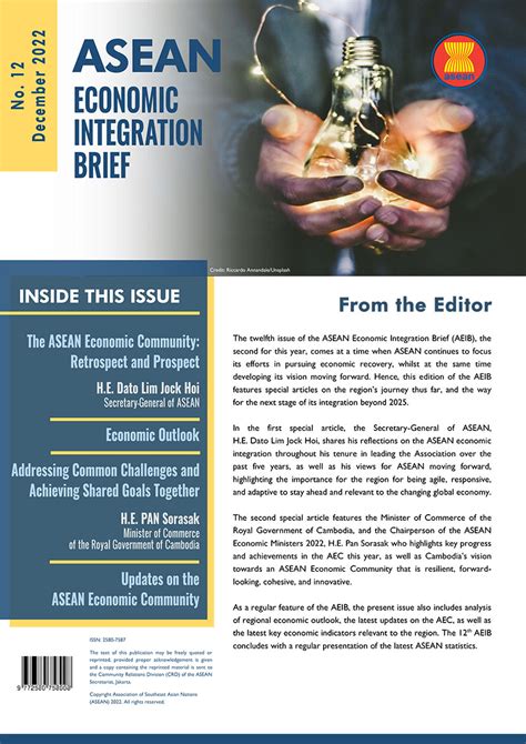 Asean Economic Integration Brief Asean Main Portal