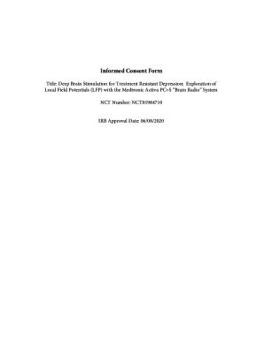 Fillable Online Closed Loop Deep Brain Stimulation For Major Depression Fax Email Print PdfFiller