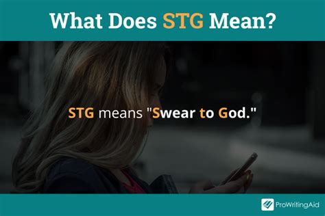 What Does Stg Mean And Stand For