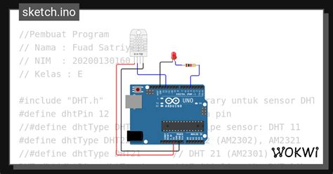 Topik 8sensor Dht Dengan Ledno2 Wokwi Esp32 Stm32 Arduino Simulator Topik 8sensor Dht Dengan Ledno2 Wokwi Esp32 Stm32 Arduino Simulator