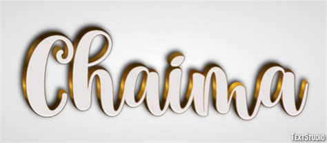 Chaima Text Effect And Logo Design Name