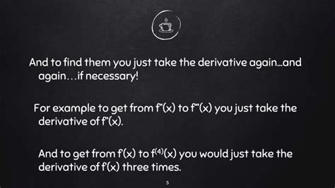 Higher Order Derivatives Pptx