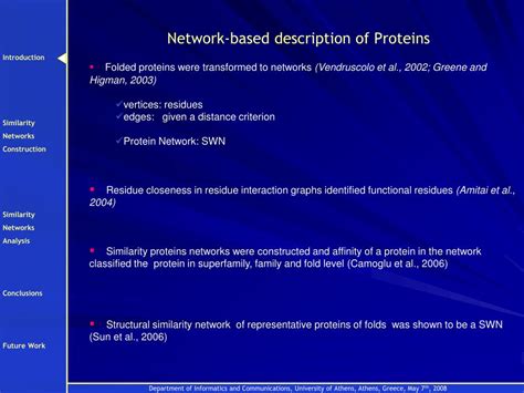Ppt Protein Sequence And Structure Based Similarity Networks