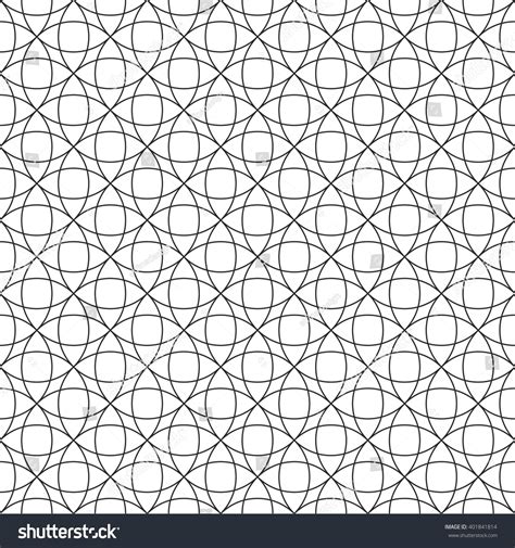 Seamless Geometric Pattern Vector Circles Pattern Stock Vector Royalty Free 401841814