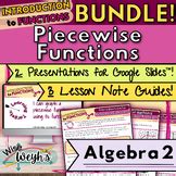 Evaluating Piecewise Functions Note Guide Introduction To Functions Algebra