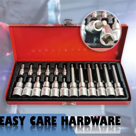 19 Pc Long Hex Allen Key Socket Bit Set 1 4 1 2 Drive Metric 3 10mm Hand Tools In Clayton