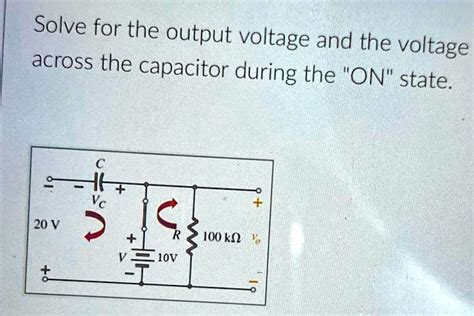 Solved Solve For The Output Voltage And The Voltage Across The
