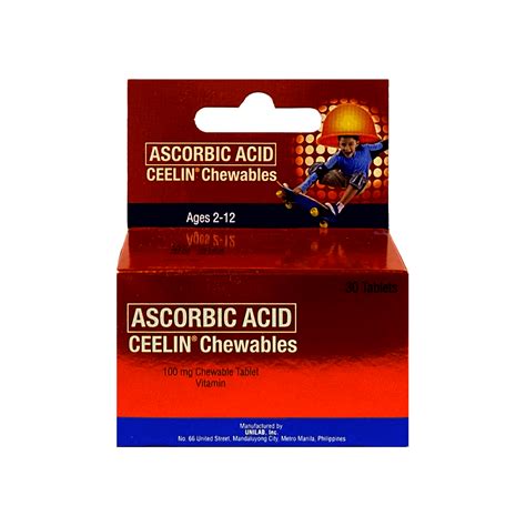 Mypharma Ceelin Chewable Tablet 100mg Mypharma Ceelin Chewable Tablet 100mg