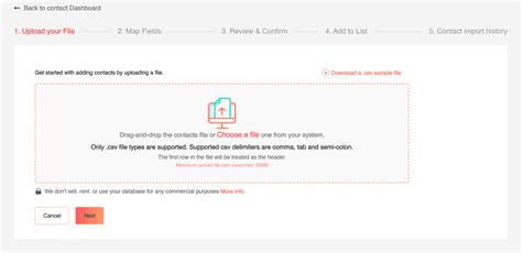 Uploading Contacts In Bulk
