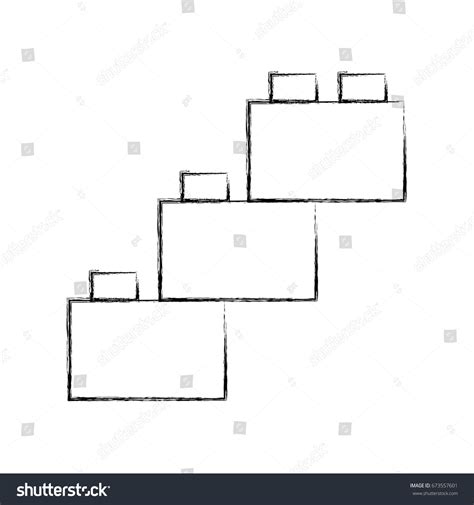 Toy Blocks Structure Icon Stock Vector Royalty Free 673557601 Shutterstock