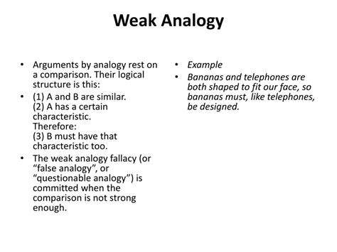 Faulty Analogy Fallacy
