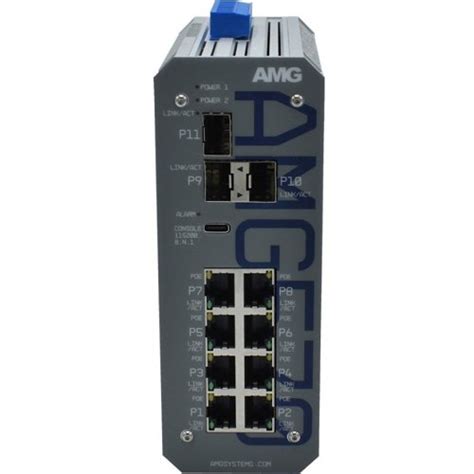 AMG G S Industrial Port Managed Switch X Base TX RJ Port