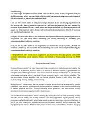 Extra Credit PE Docx Good Morning The Following Is An Option For Extra Credit I Will Use