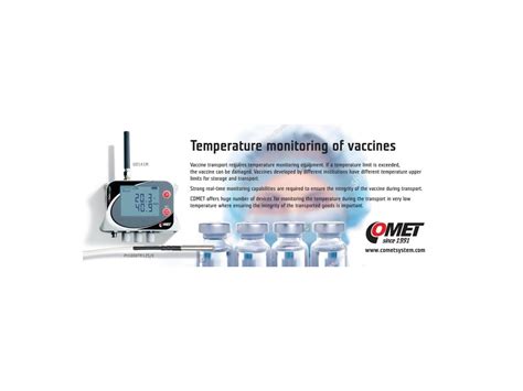 Comet U0121 Temperature Data Logger For Two External Pt1000 Probes Tequipment