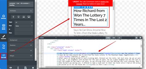 Display Parameters On A Landing Page