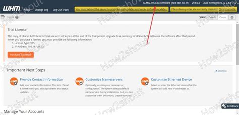 How To Install Whm Cpanel On Almalinux 8 Server Linuxshout