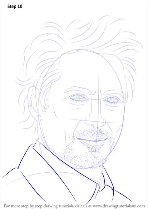 How To Draw Robert Downey Jr Celebrities Step By Step