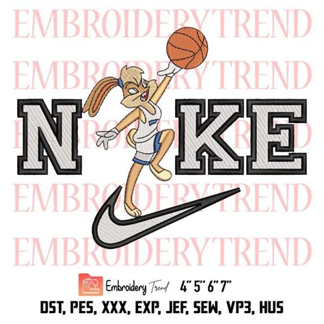 Nike Lola Bunny Basketball Embroidery Bugs And Lola Couple Design File