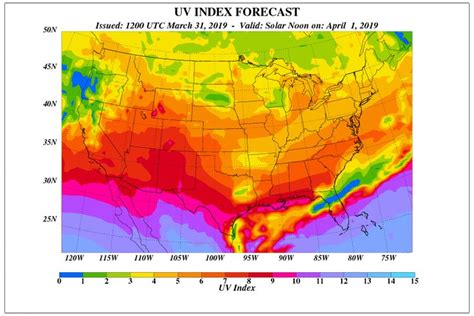 Uv Index Forecast Map Learn To Read Index Map