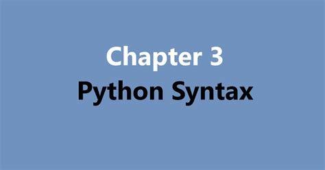 Python Syntax Er Sahil Lovhind