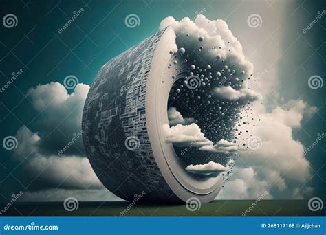 Conceptual Image Of Big Data Generative Ai Stock Illustration