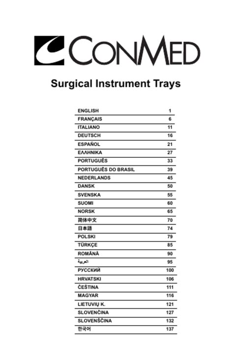 Surgical Instrument Trays Instructions For Use Pdf Download