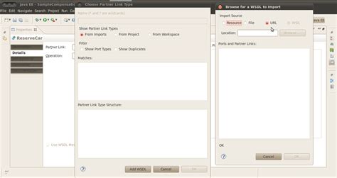 Wsdl Browser For Bpel Editor Should Support Importing Url Based Wsdls
