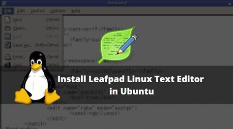 How To Install Leafpad Linux Text Editor In Ubuntu Text Editor Linux