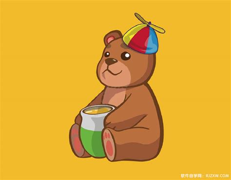 小熊吃东西 小熊吃蜂蜜 小熊吃蛋糕 大山谷图库
