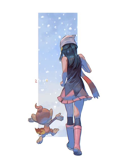 Dawn And Chimchar Pokemon And More Drawn By Kikuyoshi Tracco Danbooru