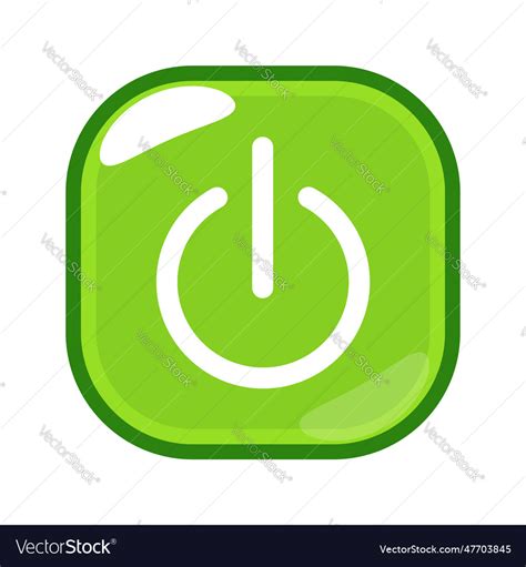 Push Off The Power Shutdown Icon Royalty Free Vector Image