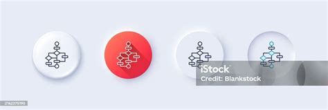 블록 다이어그램 선 아이콘입니다 경로 스키마 기호입니다 선 아이콘 벡터 0명에 대한 스톡 벡터 아트 및 기타 이미지 0명 3차원 형태 고급 Istock