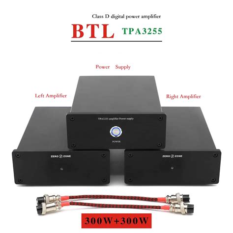 클래스 D 분할형 디지털 전력 증폭기 Xlr 또는 Rca 입력 300w 300w Tpa3255 Aliexpress