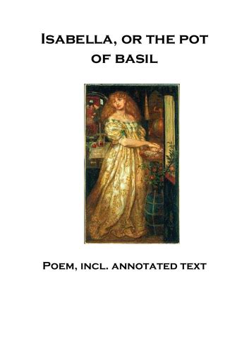 Tragedy Keats Full Annotations Isabella Or The Pot Of Basil And The Eve Of St Agnes