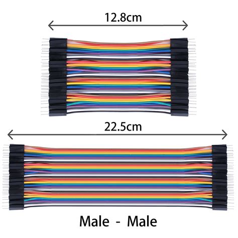 Getuscart 10cm20cm 240pcs Breadboard Jumper Dupont Wires Cable Kit Male To Female Male To