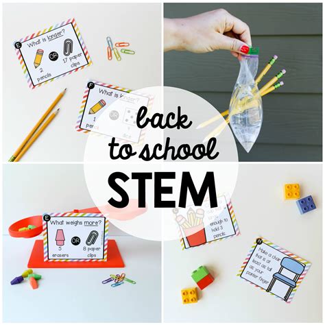 Back To School Stem Challenges Playdough To Plato