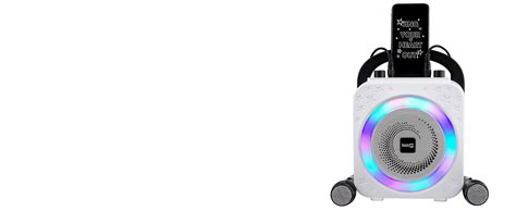 RockJam Watt Rechargeable Bluetooth Karaoke Machine With Two Microphones Voice Changing