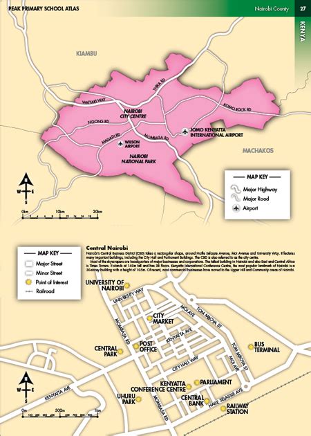 Eric Olason Cartographic Artist Nairobi District And Central Nairobi